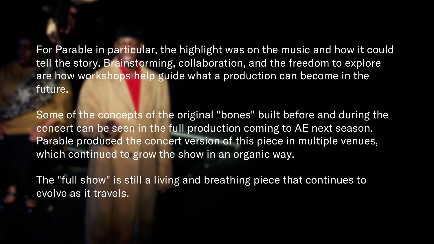 How a Production Comes Together: Parable of the Sower - ArtsEmerson