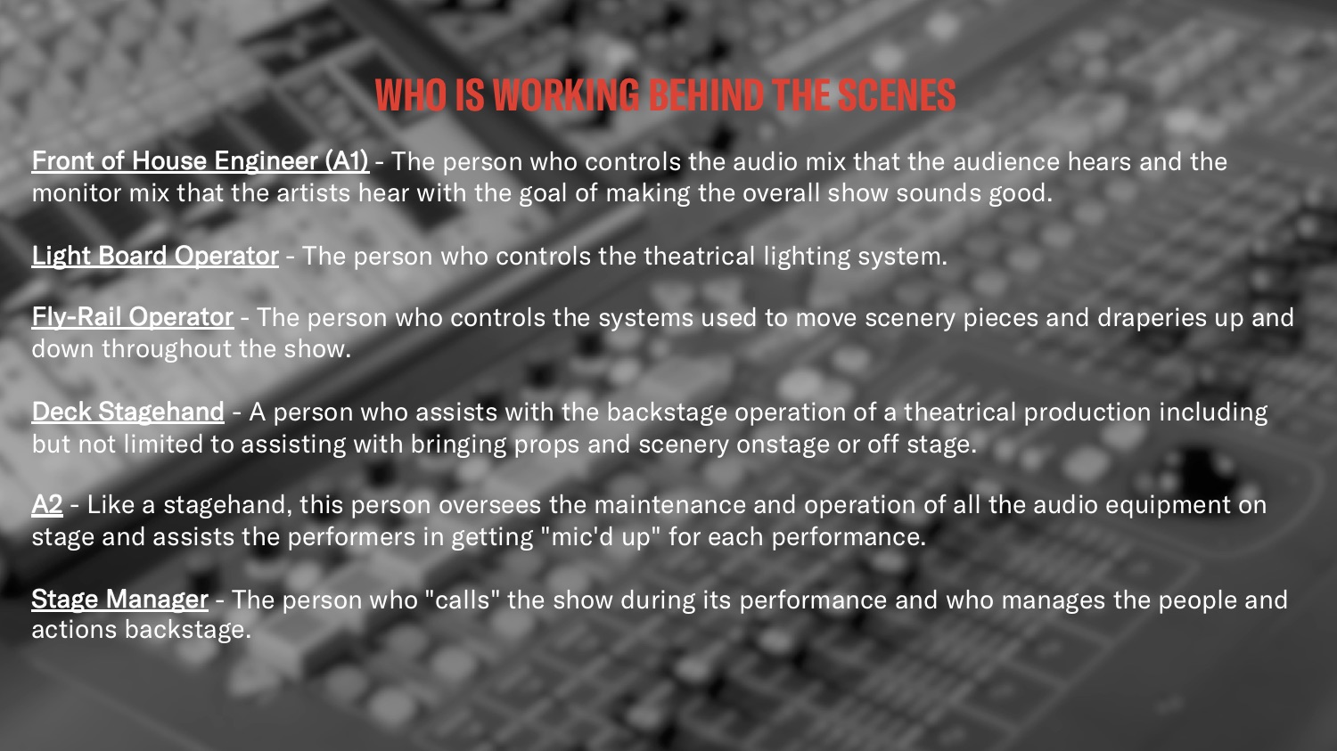 How a Production Comes Together: Parable of the Sower - ArtsEmerson